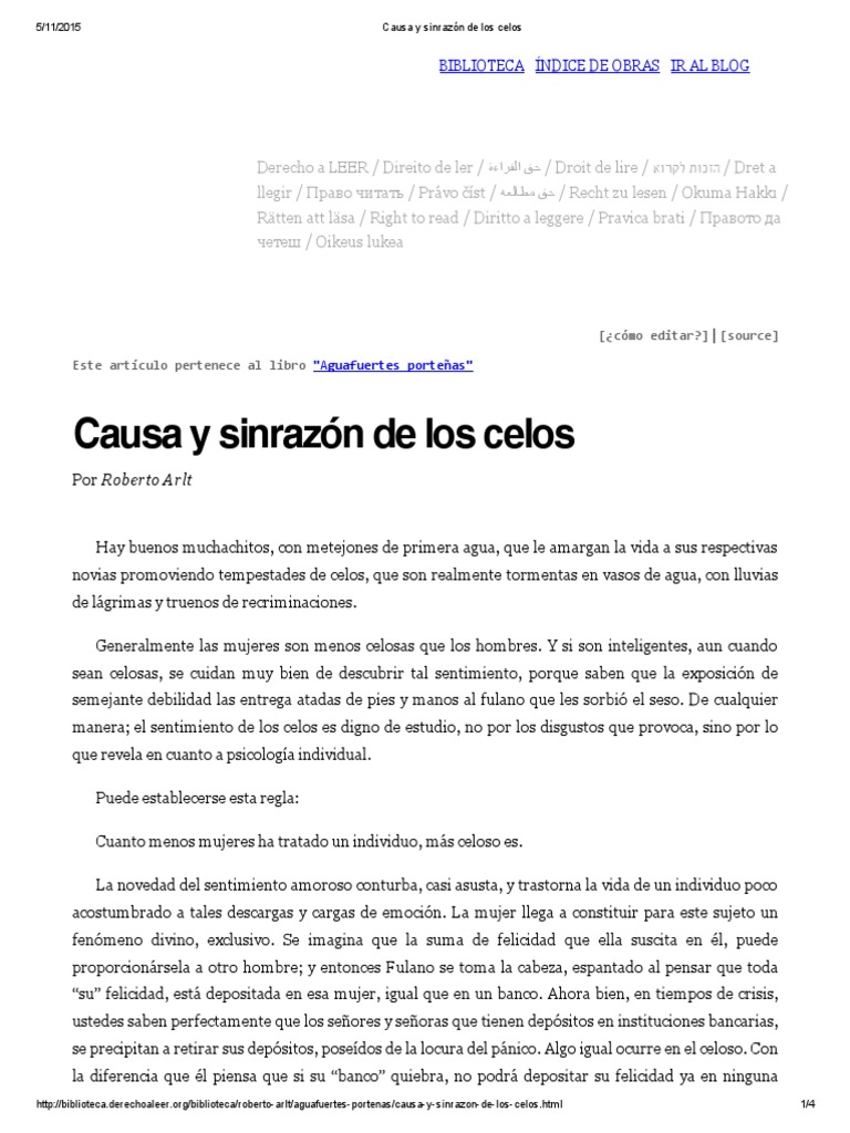 Psicología de los Celos | PDF | Las emociones