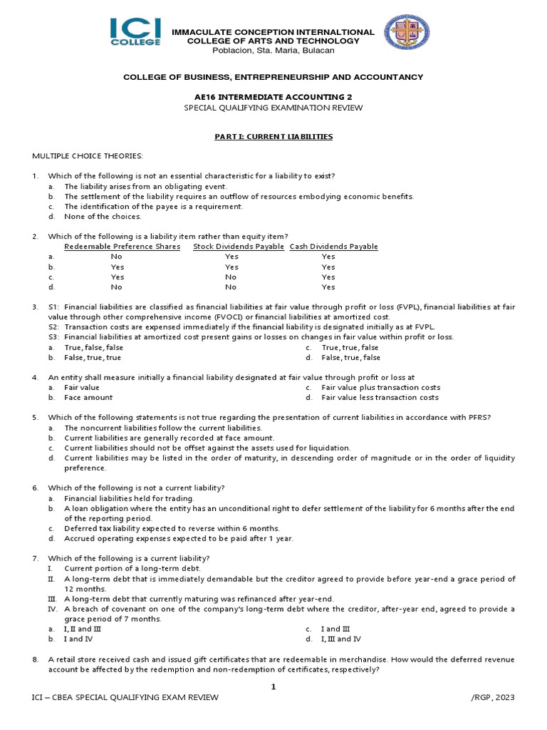 XX AE16 Special Qualifying Exam Review | PDF | Business | Law
