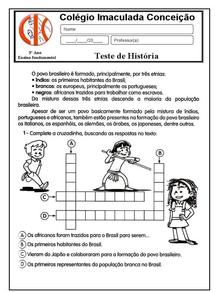 Teste de História 3 Ano | PDF