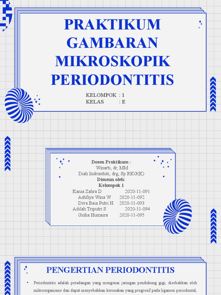 PPT Praktikum PA Gambaran Mikroskopik Periodontitis (Kelompok 1 Kelas E ...