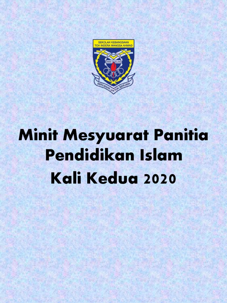 Minit Mesyuarat Panitia Pendidikan Islam 1 | PDF