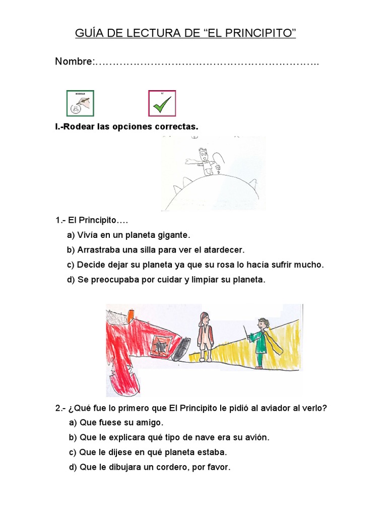 Guía de lectura: El Principito | PDF | El Principito