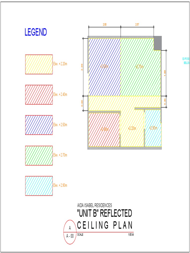 Aida Isabel Residences Ceiling Plan | PDF