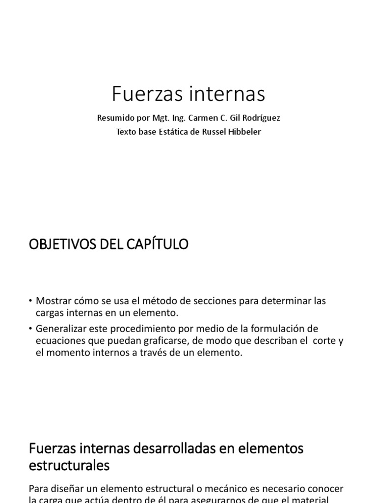 Fuerzas Internas Teoría | PDF