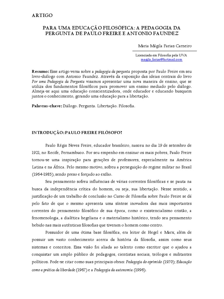 Admin, (6) Artigo - MÁGILA | PDF