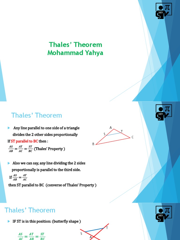 Thales' Theorem | PDF