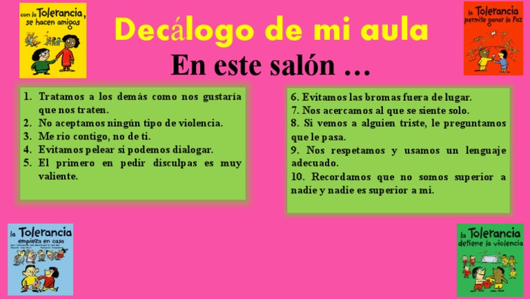 Decálogo de Mi Aula | PDF