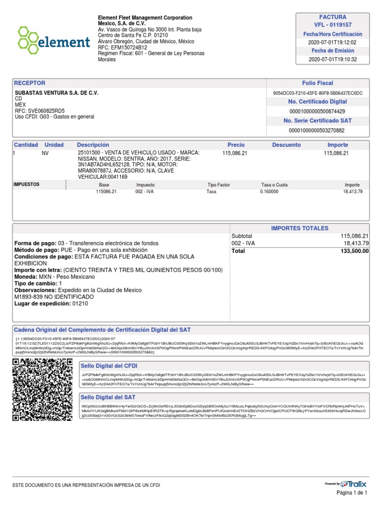 Element Fleet Management Corporation Mexico, S.A. de C.V. | PDF