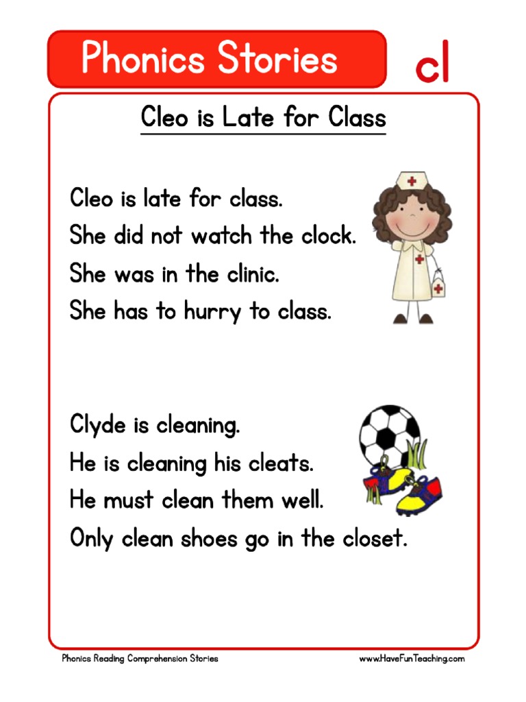 Phonics Stories Comprehension CL | PDF