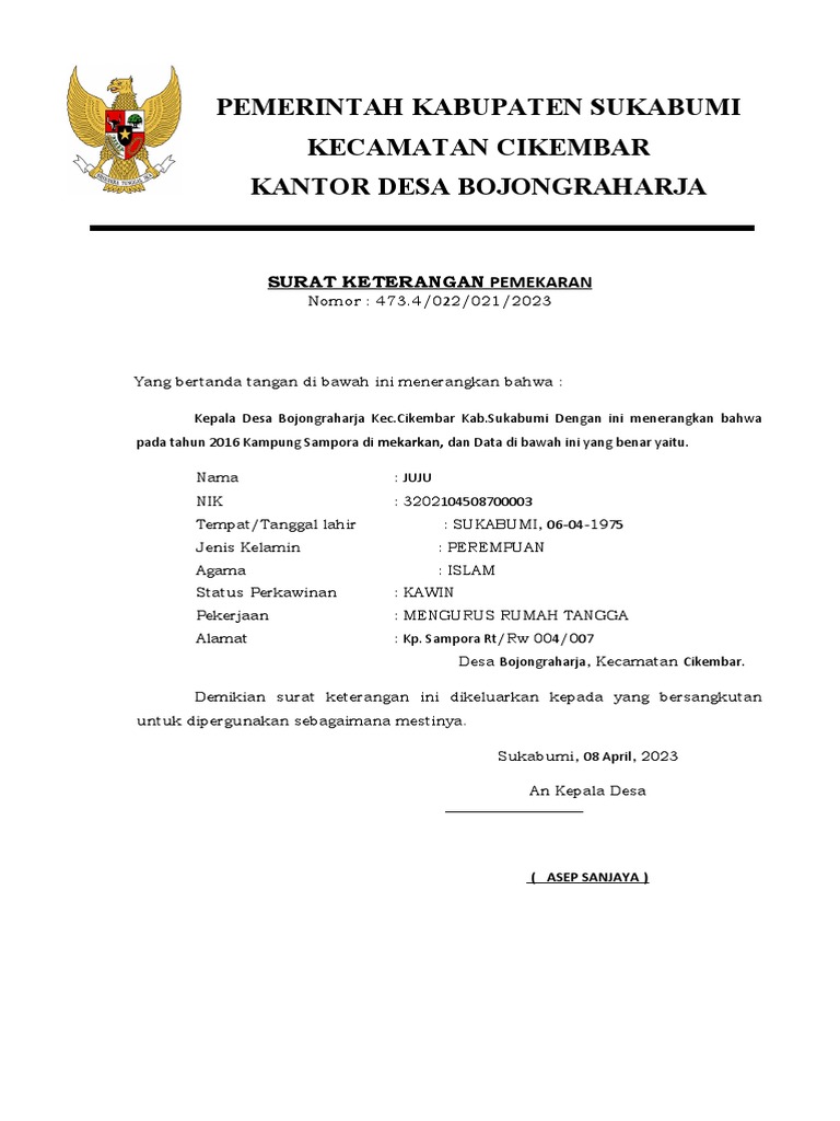 Suket Pemekaran | PDF