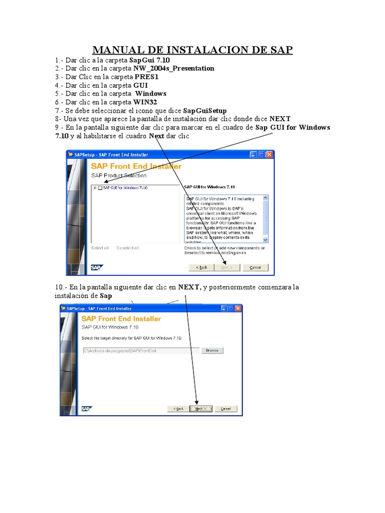 Manual de Instalacion de Sap | PDF