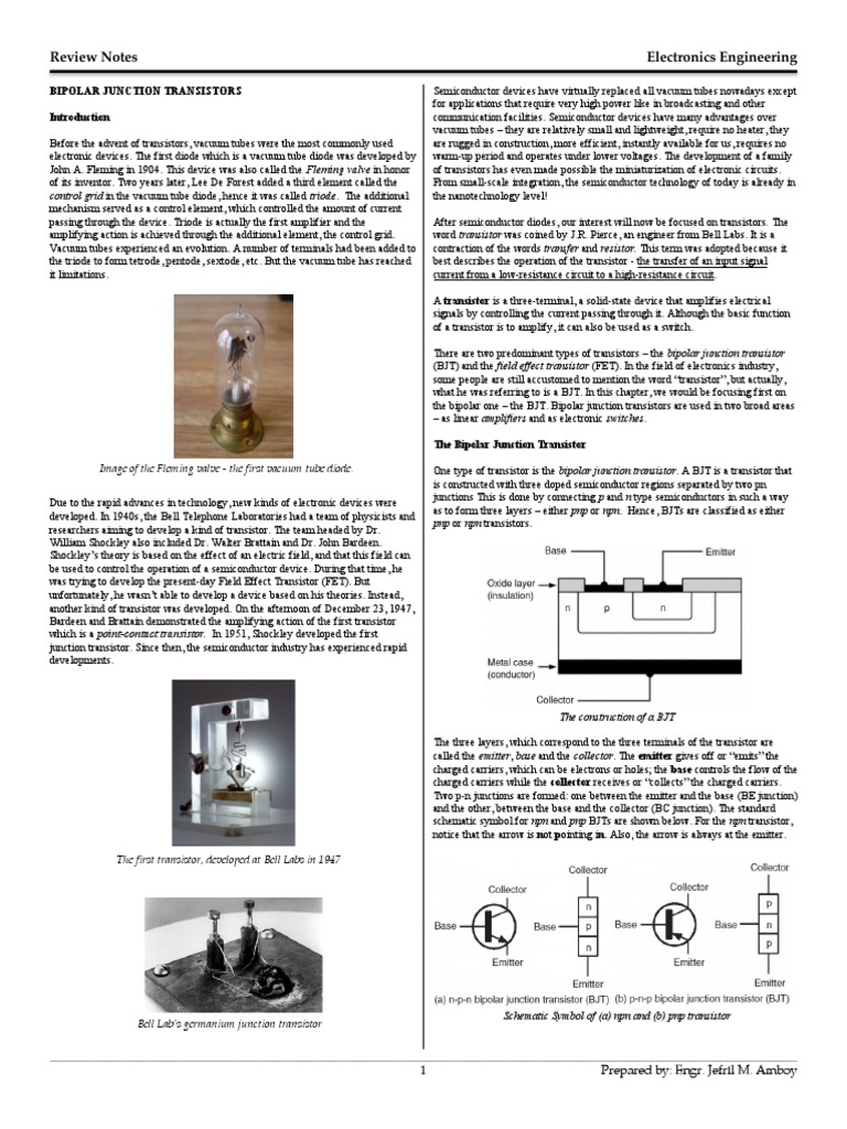 Bipolar Junction Transistors | PDF
