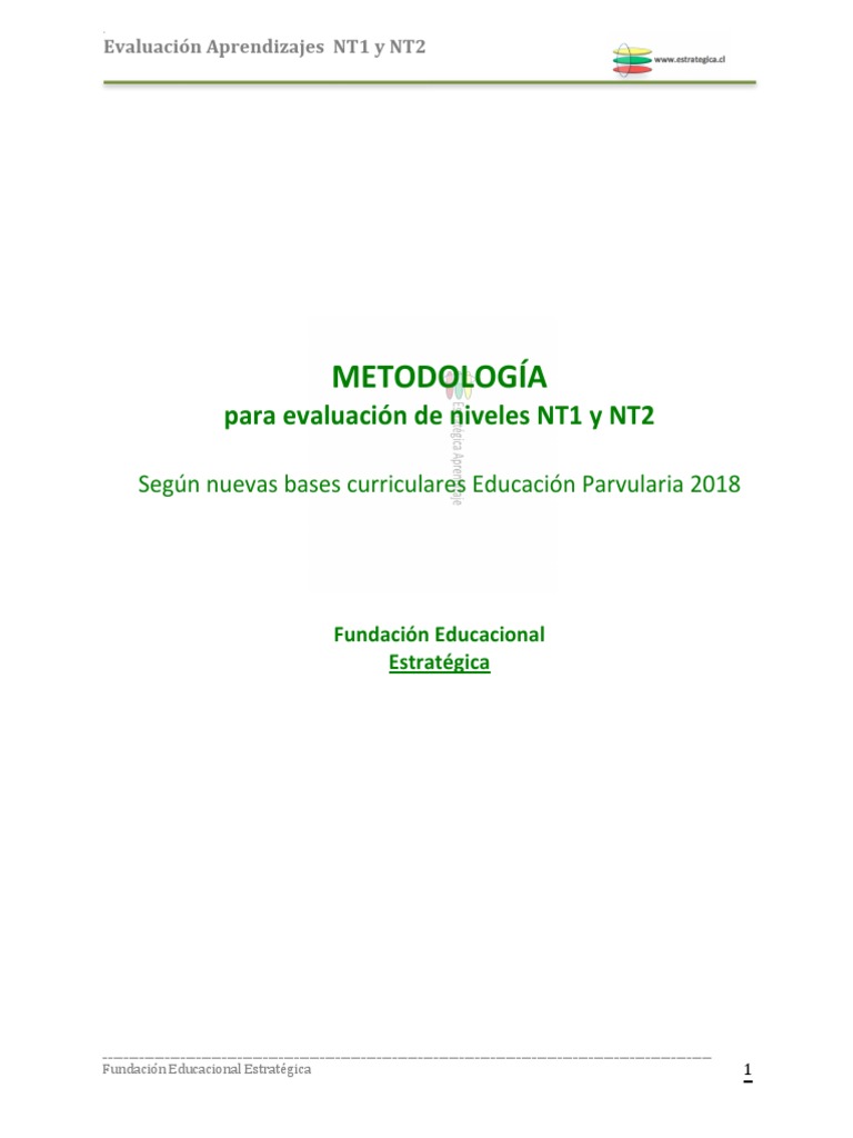 Metodologia Aplicac NT1 y NT2 | PDF