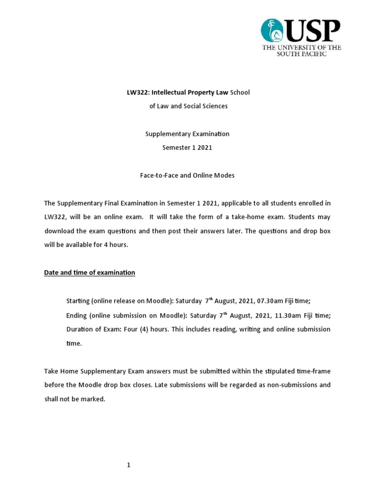 LW322 Supp Final Sem 1 Questions Answers | PDF