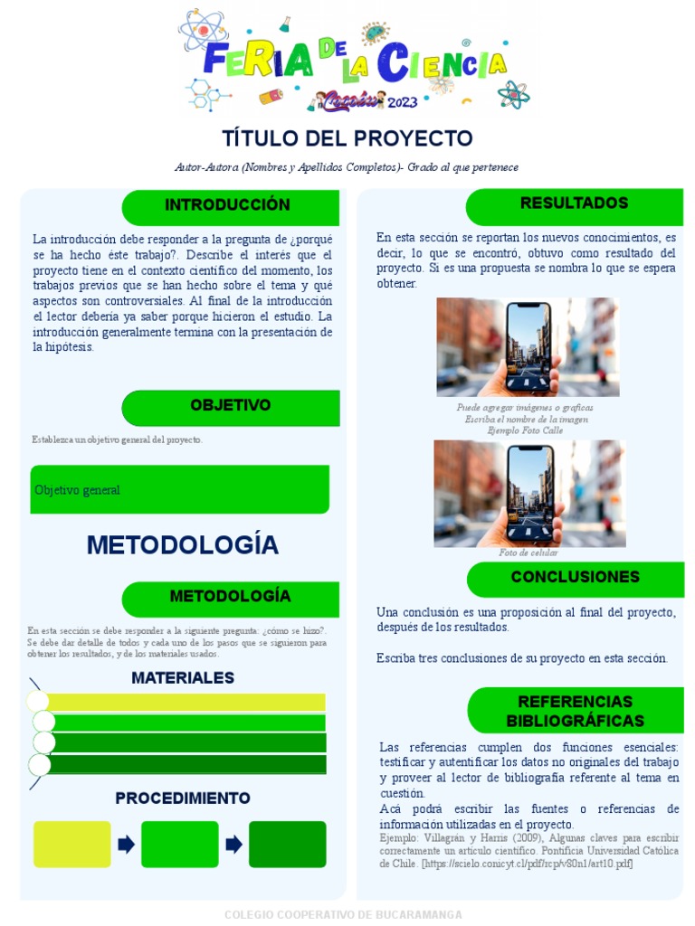 Póster Colegio Cooperativo de Bucaramanga Feria de La Ciencia | PDF ...