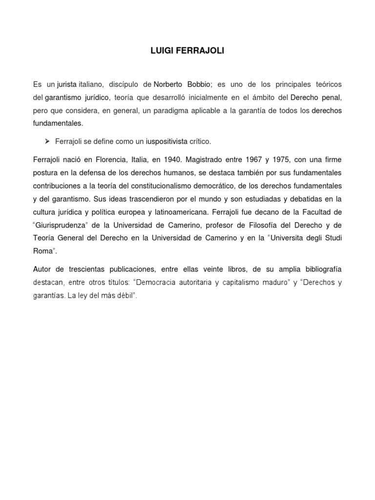 Luigi Ferrajoli | PDF