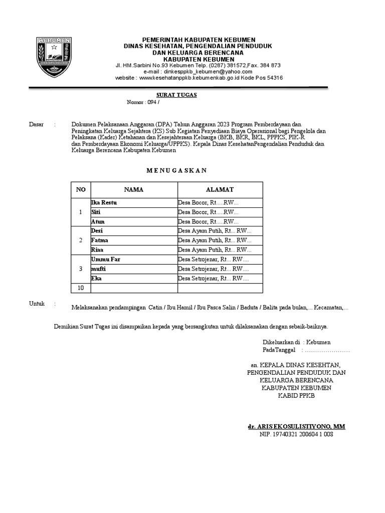 Contoh Spj Tpk (1) | PDF