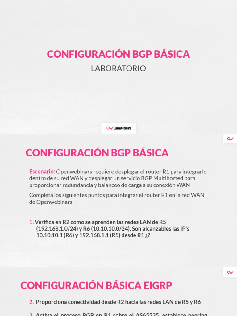 LAB 1 Configuración BGP Básica | PDF