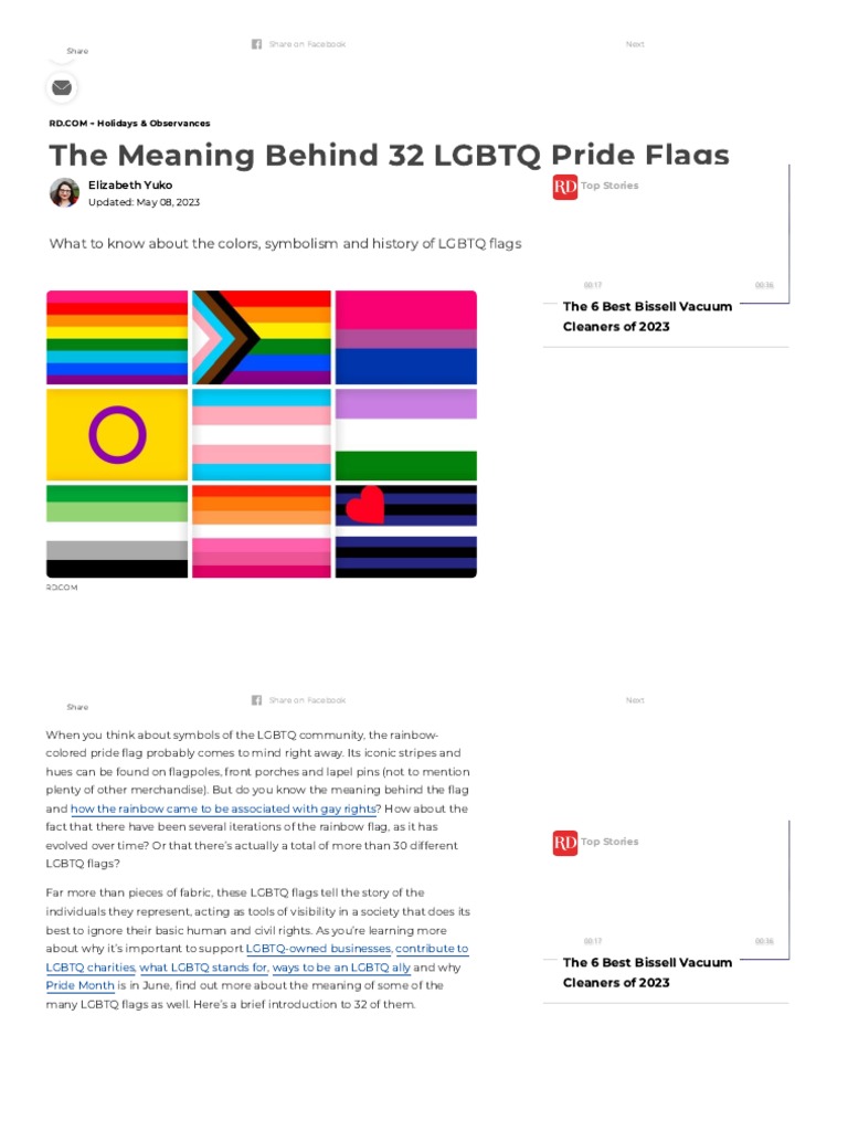 32 Lgbtq Flags And What They Mean 2023 Pride Month Flags Pdf