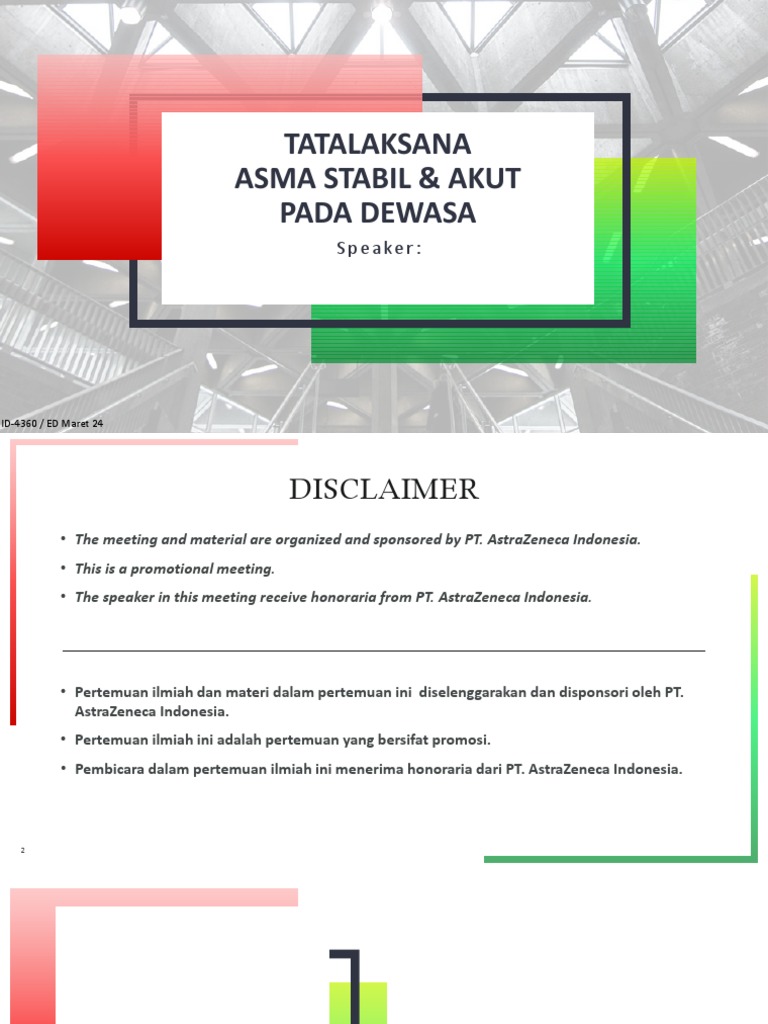 ID 4360_Slide RTD Asma Dewasa 2022_With Case | PDF