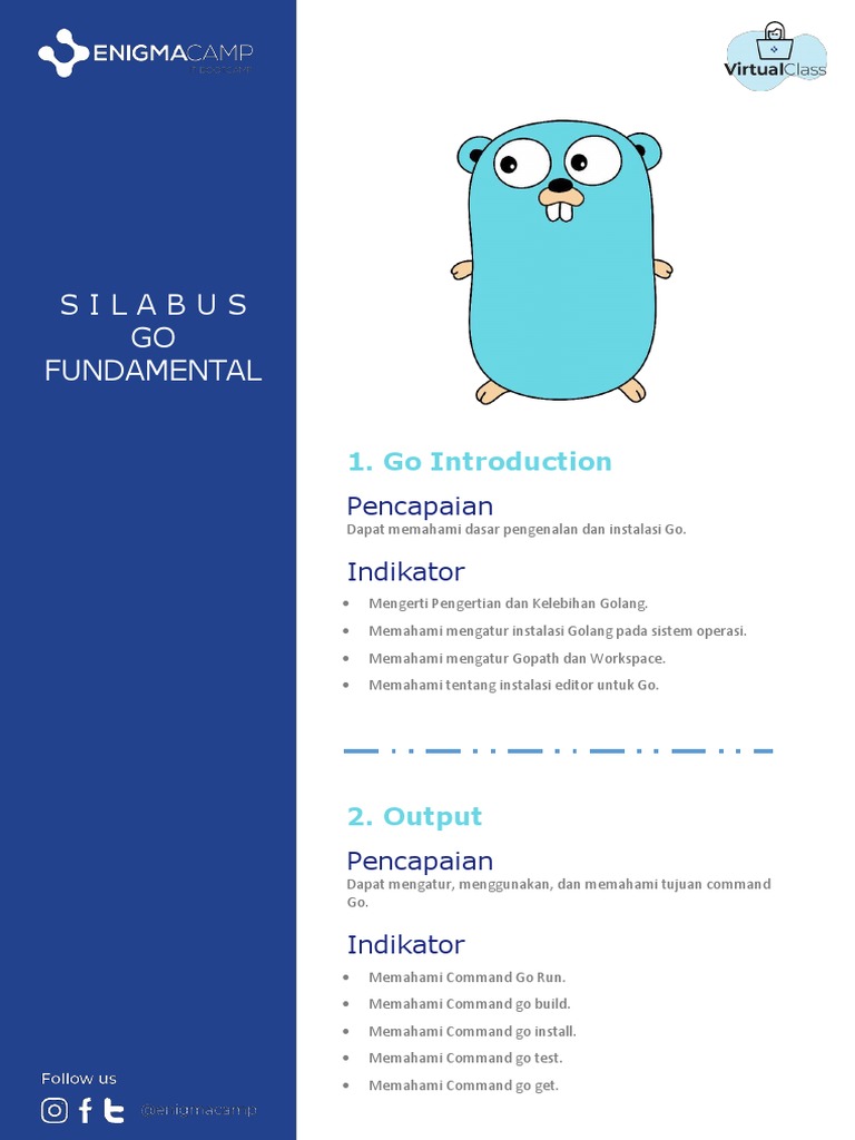 Silabus Go Basic Trainee | PDF | Komputer | Teknologi & Rekayasa