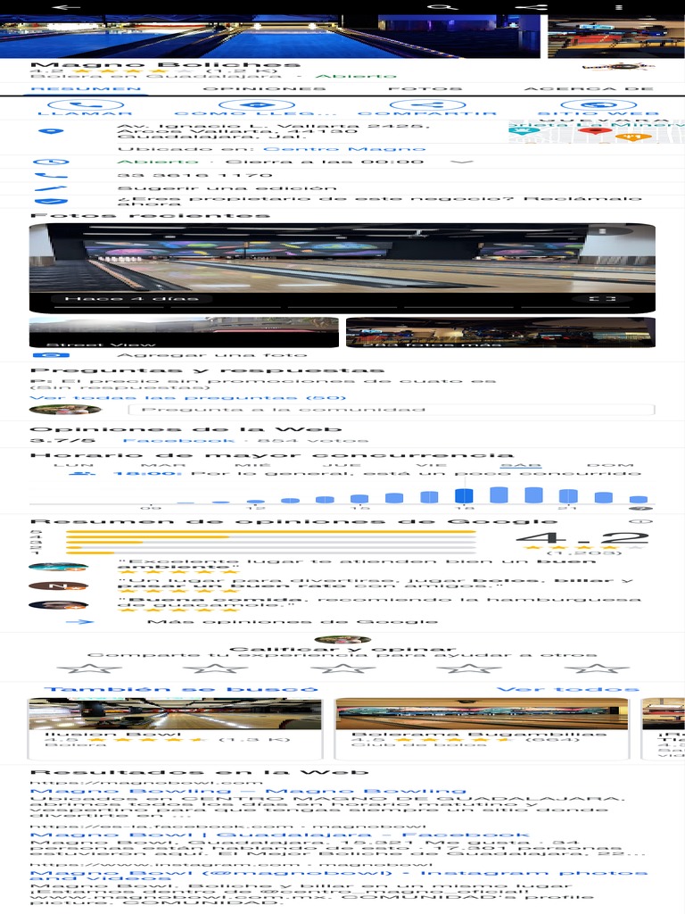 Bolera Magno Bowl en Guadalajara | PDF | Deportes de precisión