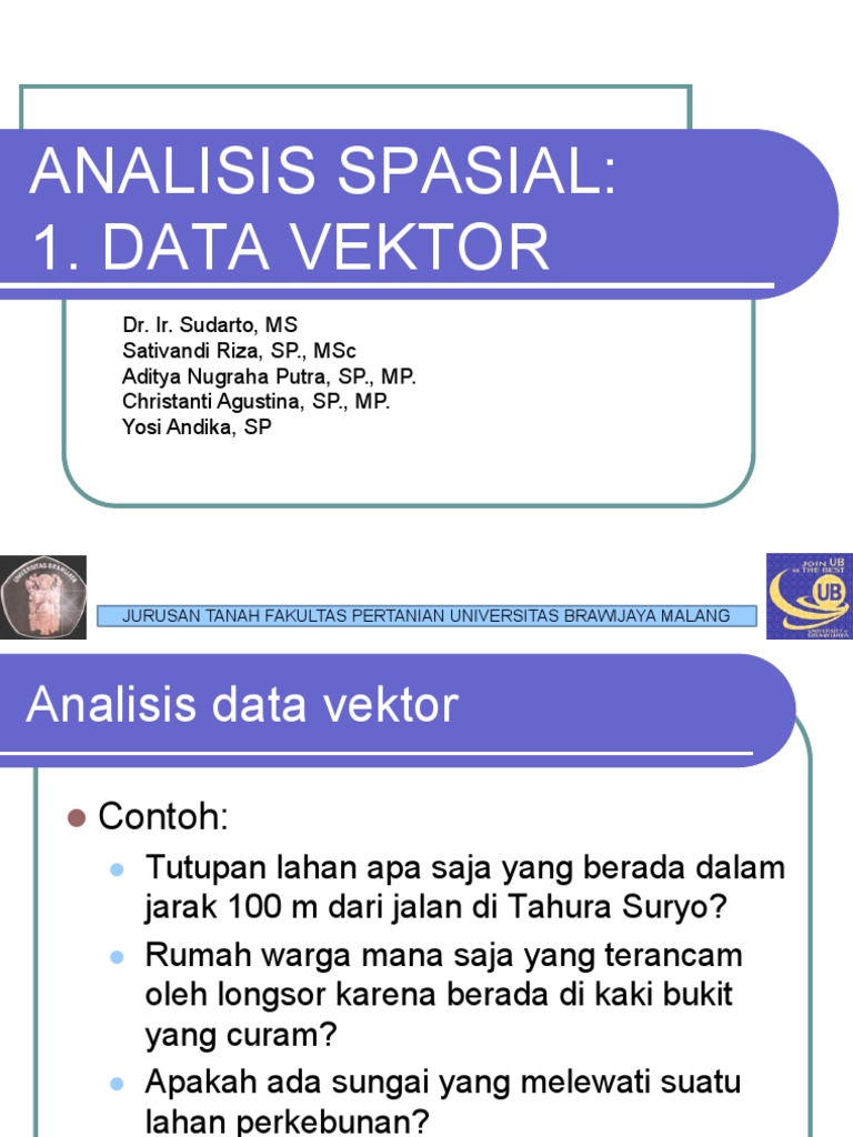 3 Analisis Spasial Data Vektor | PDF
