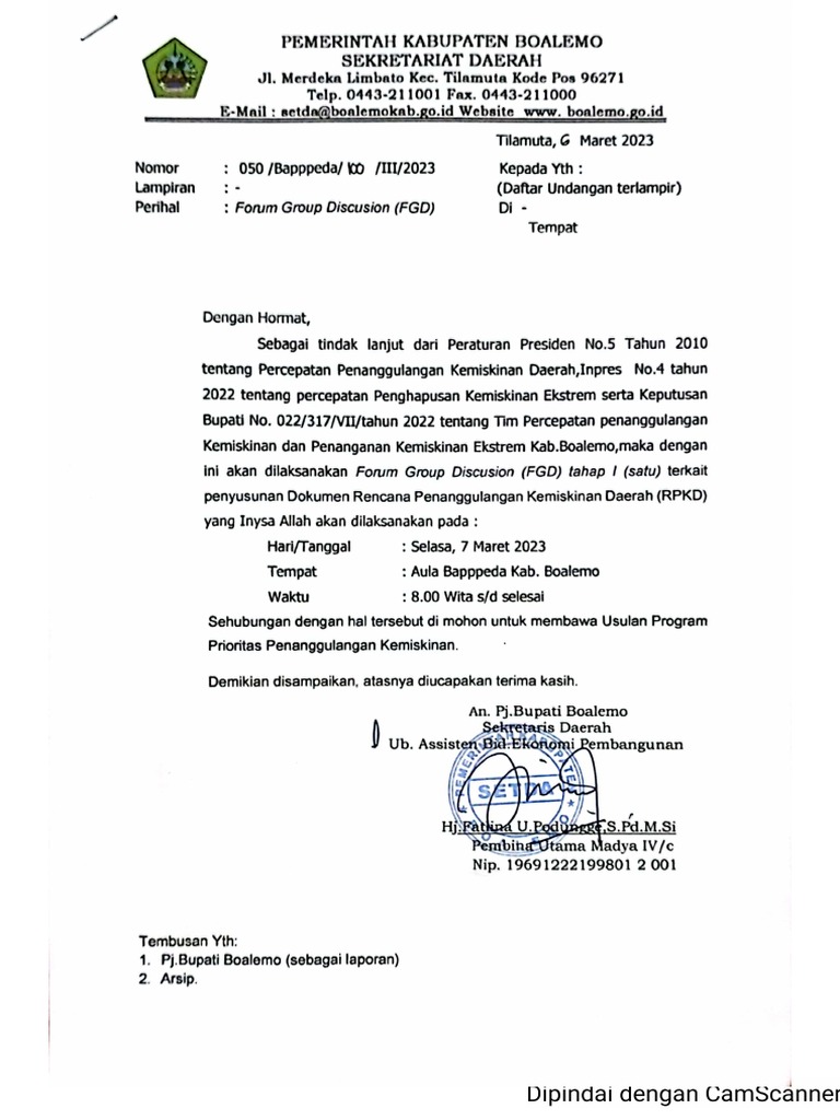 Undangan FGD | PDF