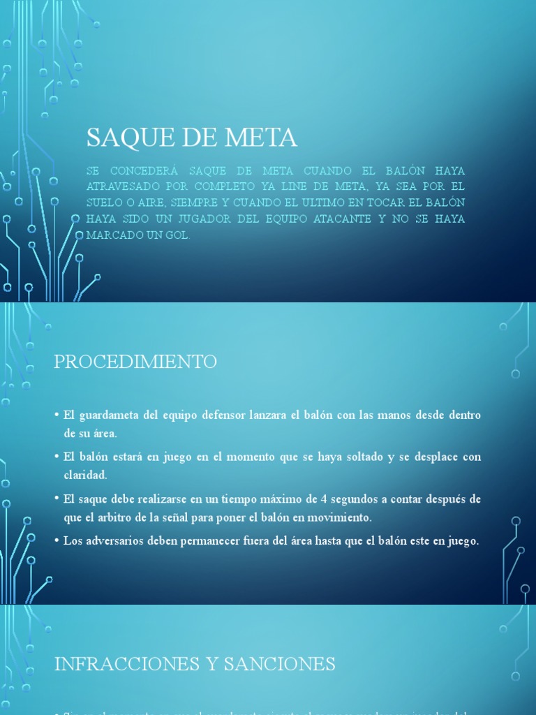 Regla #16 de Futsal-Saque de Meta | PDF