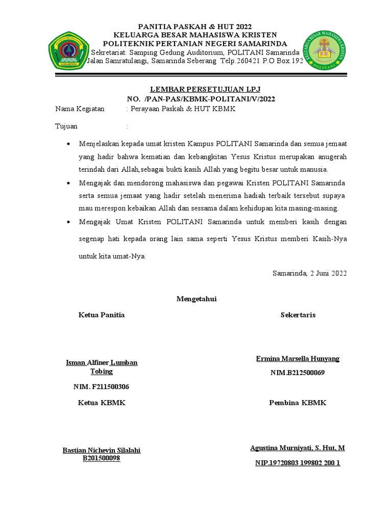 lpj paskah 2023 | PDF