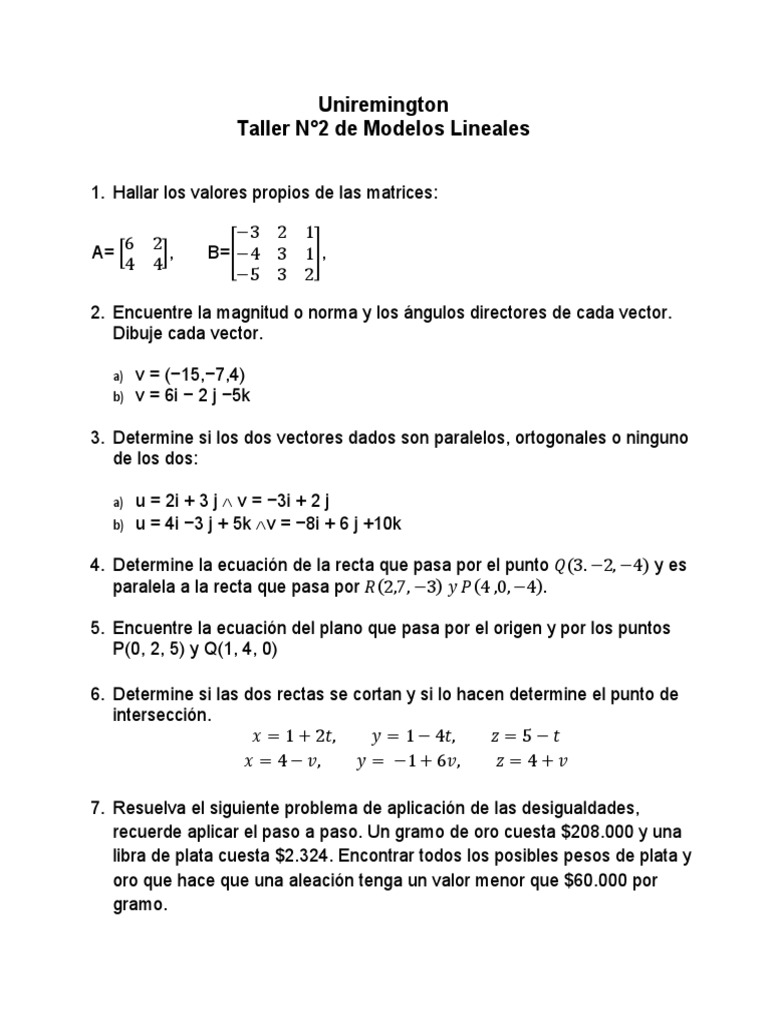 Tarea 2 de Modelo Lineales | PDF
