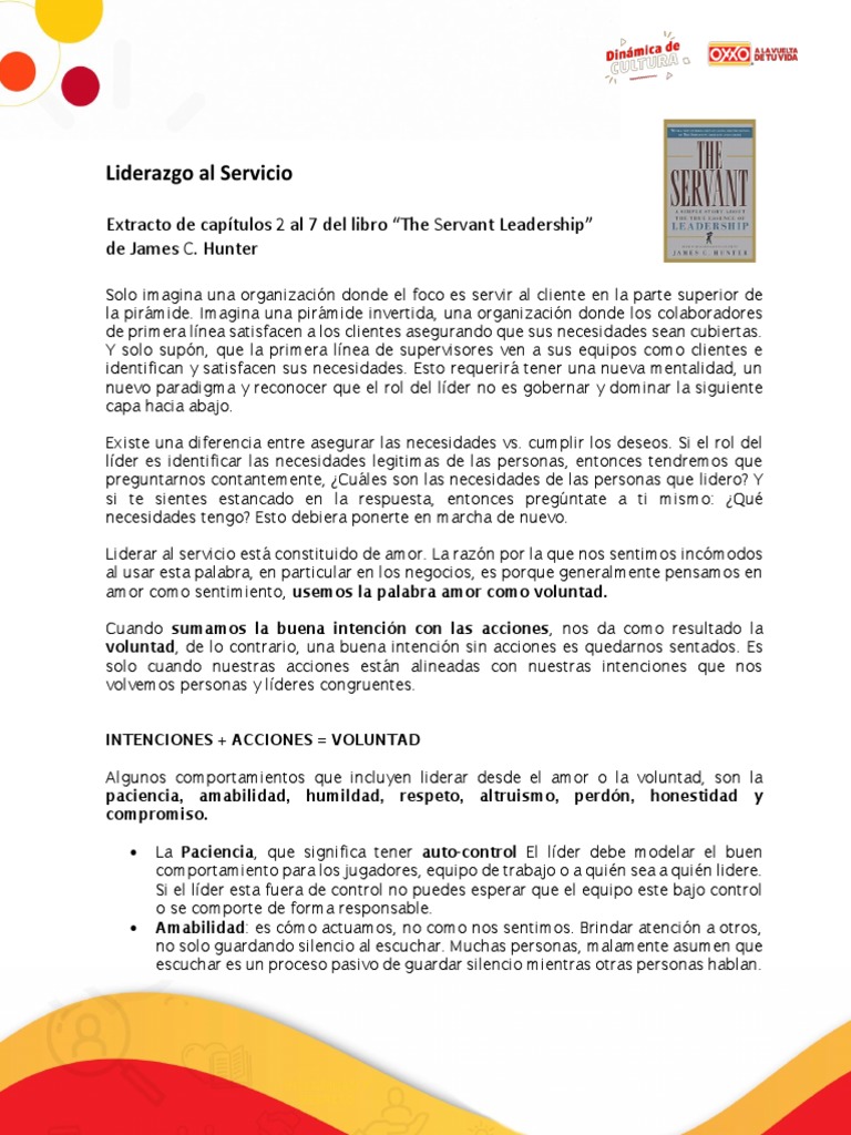 Lectura Previa - Extracto de Libro-The Servant Leadership | PDF