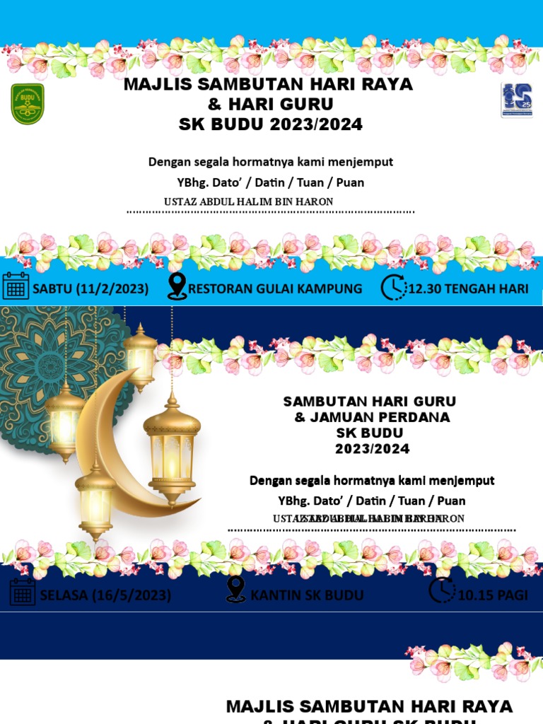 Kad Jemputan Majlis Perpisahan Kak Aznie | PDF