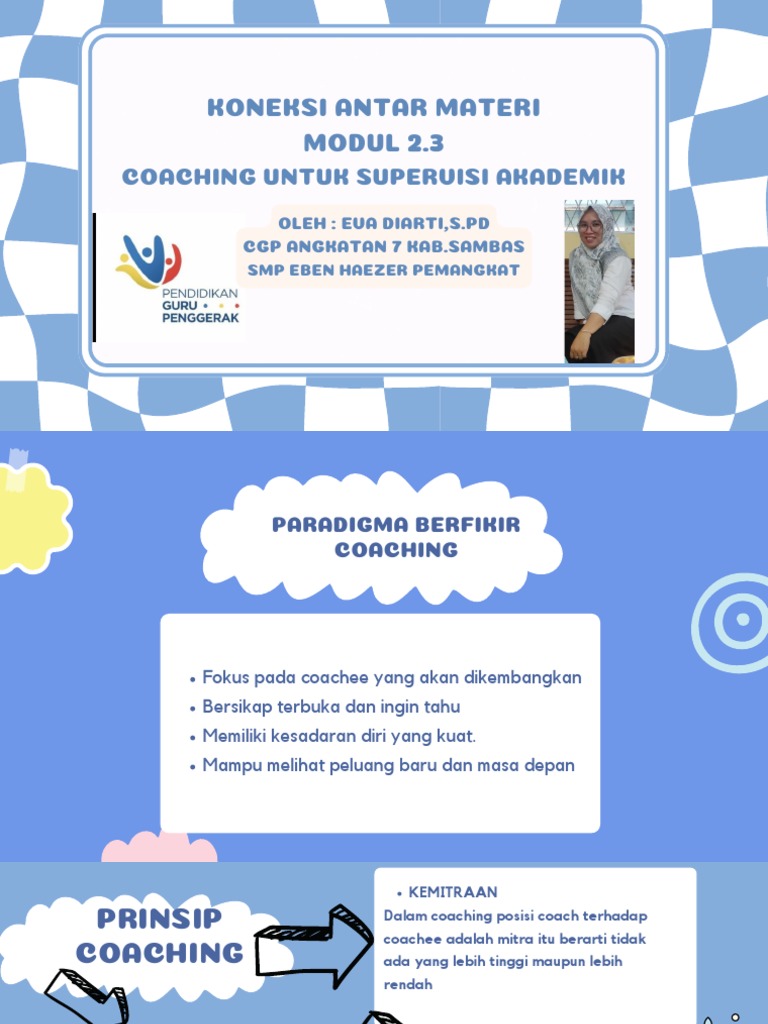 Koneksi Antar Materi Modul 2.3 Coaching - Eva | PDF