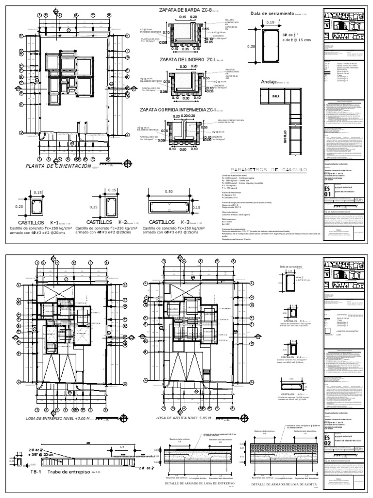 Proyecto Estructural Casa Unifamiliar | PDF