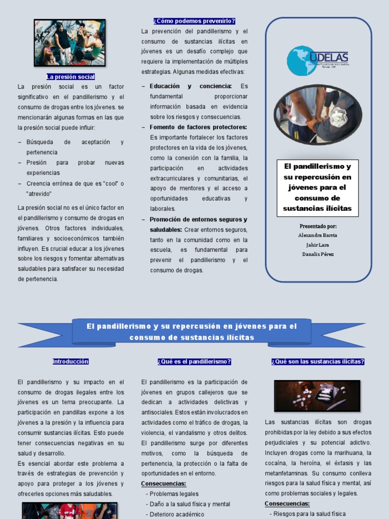 Tríptico | PDF | La dependencia de sustancias | Comercio ilegal de drogas