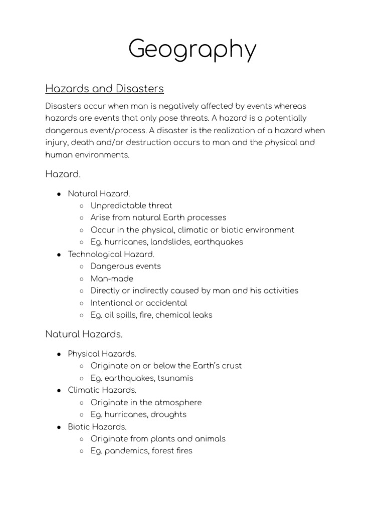 geography notes | PDF
