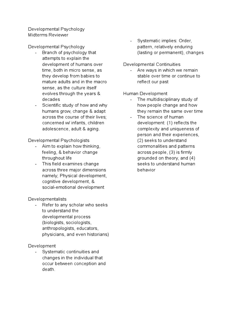 Developmental Psychology | Download Free PDF | Developmental Psychology | Cognitive Development