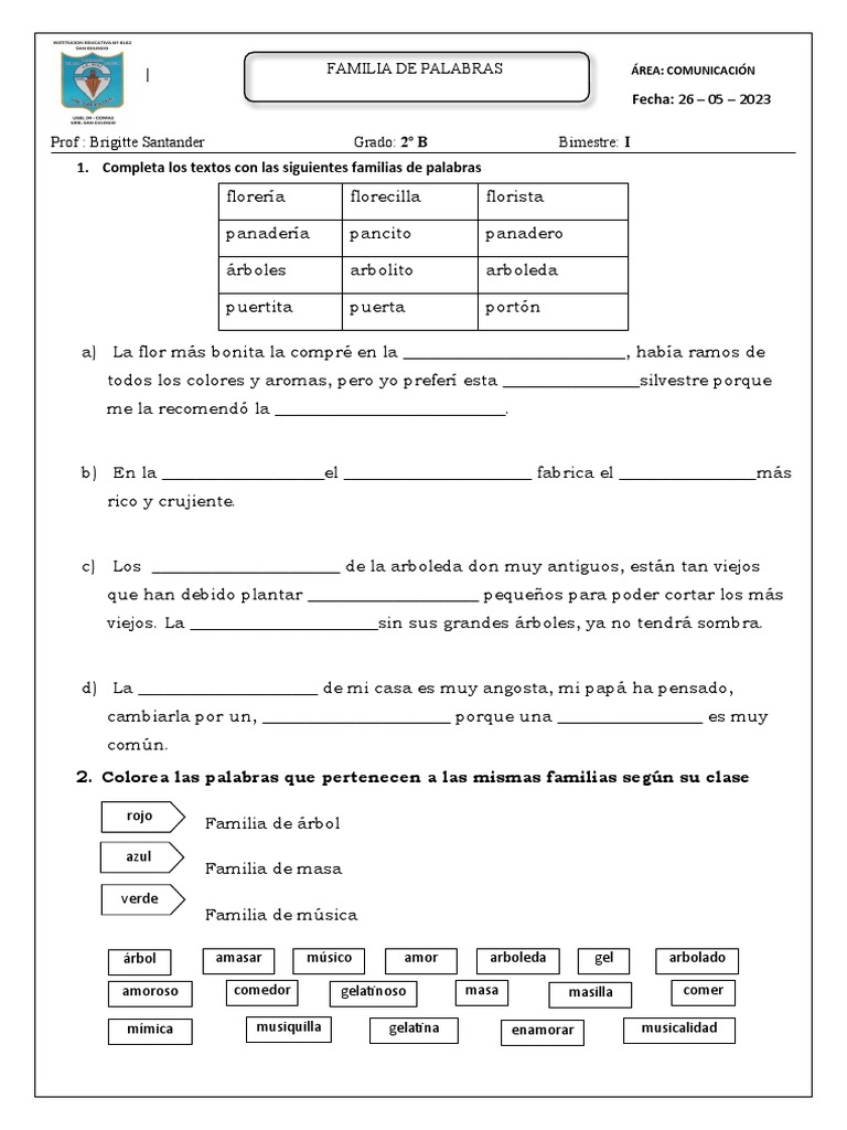 Actividades de Aprendizaje 2º B | PDF