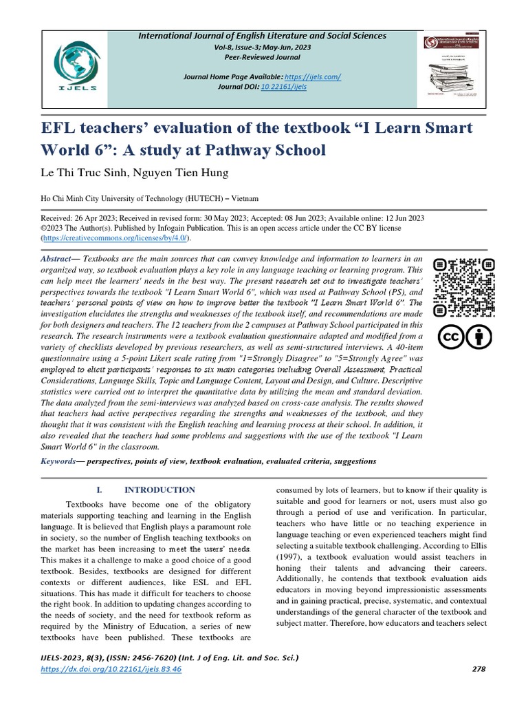 EFL Textbook Evaluation at Pathway School | PDF | Career & Growth | Science & Mathematics