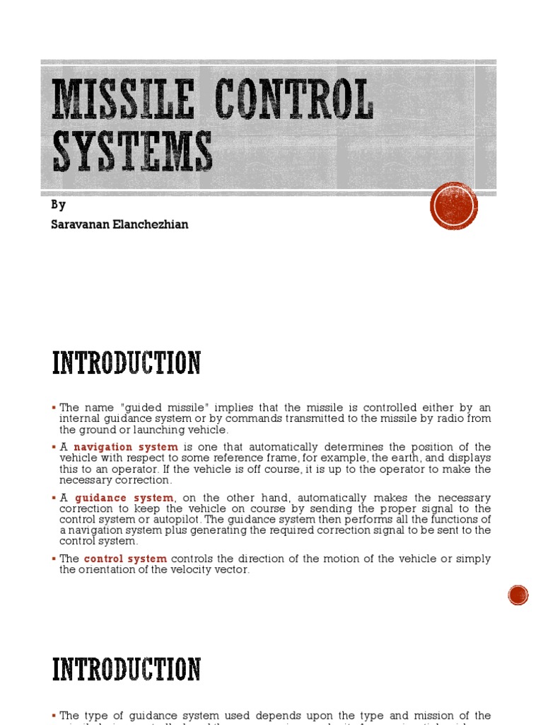 Missile Control Systems | PDF | Flight Dynamics (Fixed Wing Aircraft ...