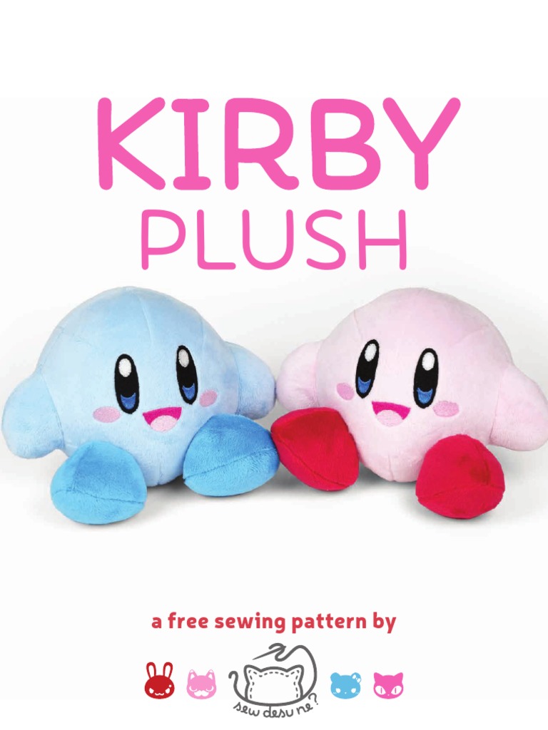 Kirby Plush Sewing Pattern | PDF | Sewing | Seam (Sewing)