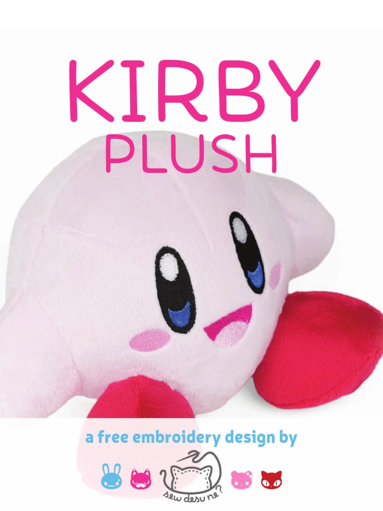 Kirby Plush Embroidery Guide | PDF | Embroidery | Sewing