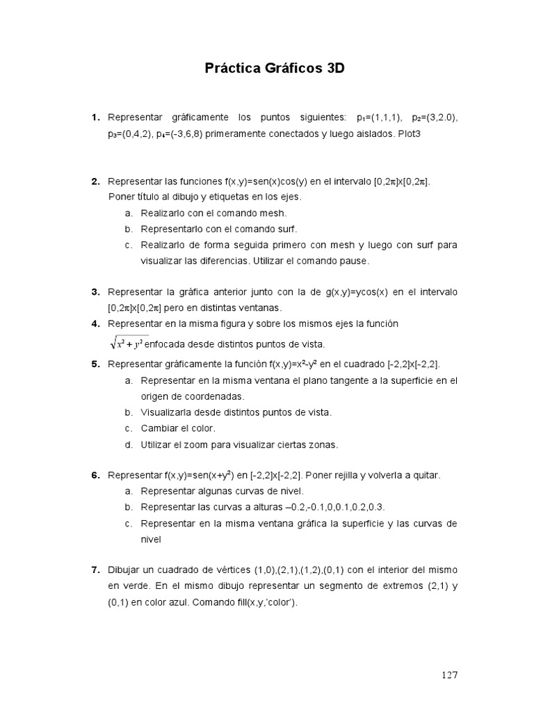 Practica GRAFICAS 3D | PDF | Métodos y materiales de enseñanza