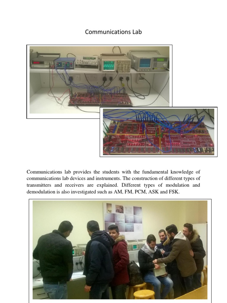 Communications Lab Overview | PDF | Technology & Engineering