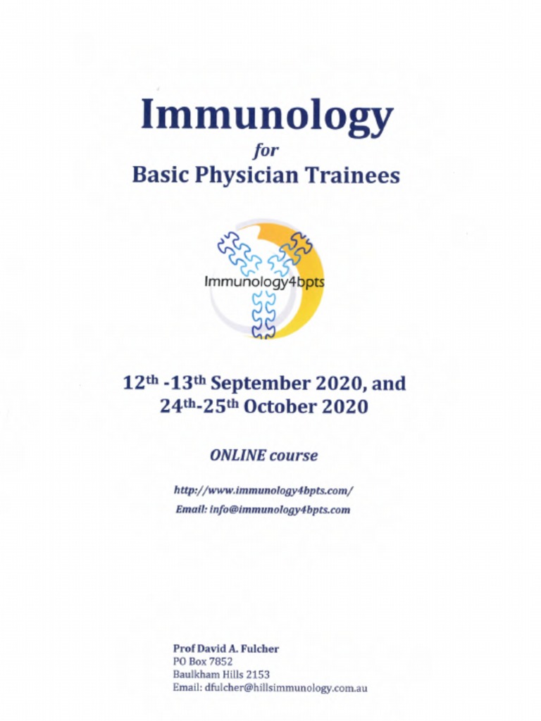 Immunology For BPTs 2020 - OCR, Compressed | PDF | Complement System ...