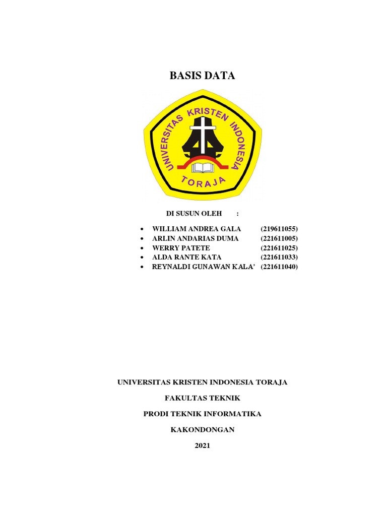 Makalah Basis Data Kelompok 5-Dikonversi | PDF