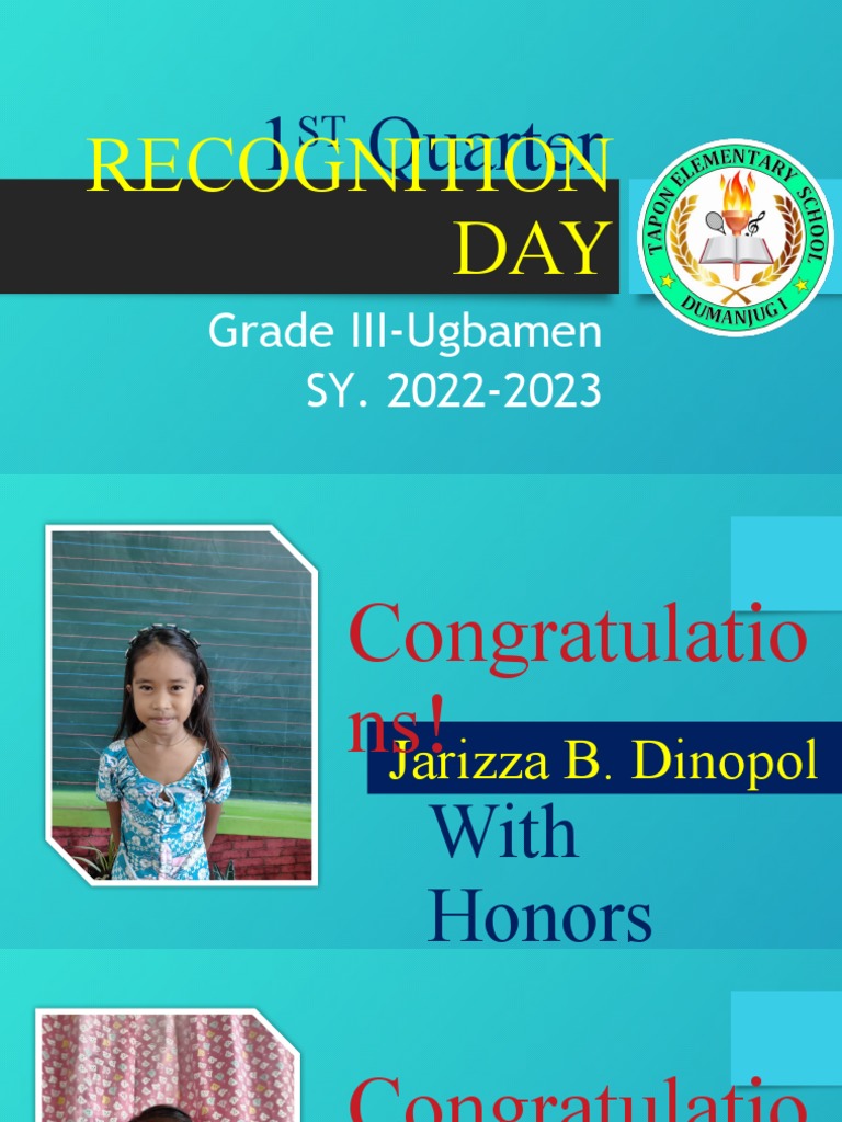 1ST Quarter Recognition | PDF