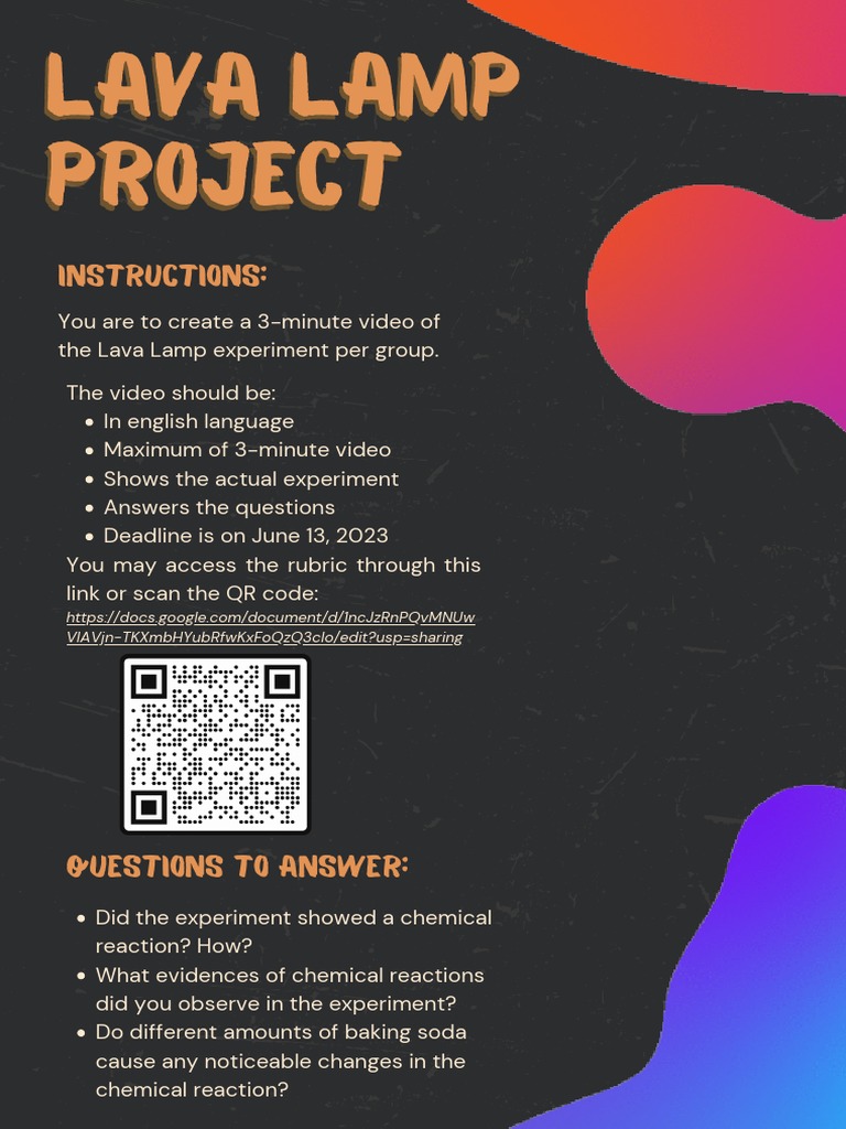 Grade 10 Lava Lamp | PDF | Water | Sodium Bicarbonate