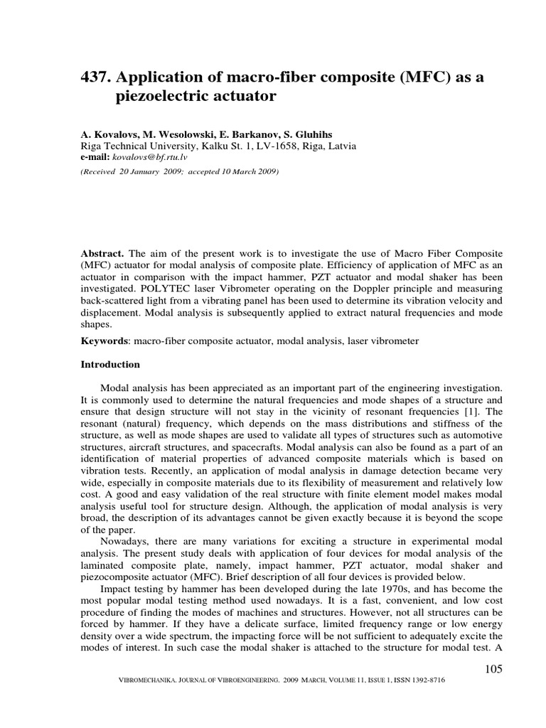 Application Of Mfc Pdf